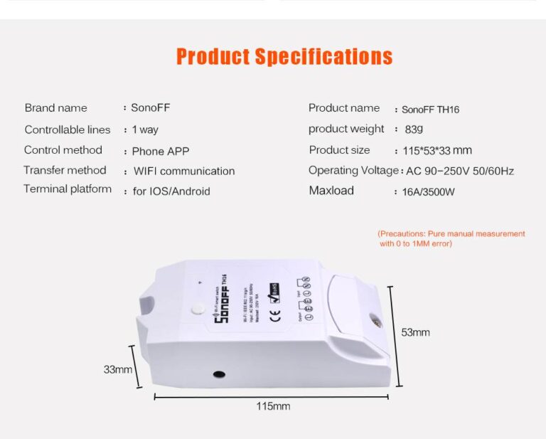 Sonoff Temperature And Humidity Monitoring WiFi Smart Switch Bundle ...