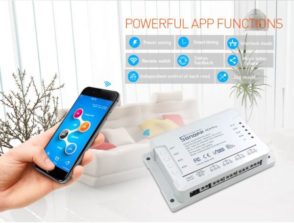 Sonoff 4CH Pro R2 WiFi RF Smart Switch - 505004 - 3D Printing Sonoff Raspberry Pi Arduino Sensor ...