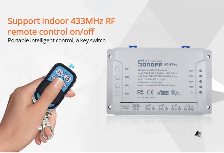 Sonoff 4CH Pro R2 WiFi RF Smart Switch - 505004 - 3D Printing Sonoff Raspberry Pi Arduino Sensor ...