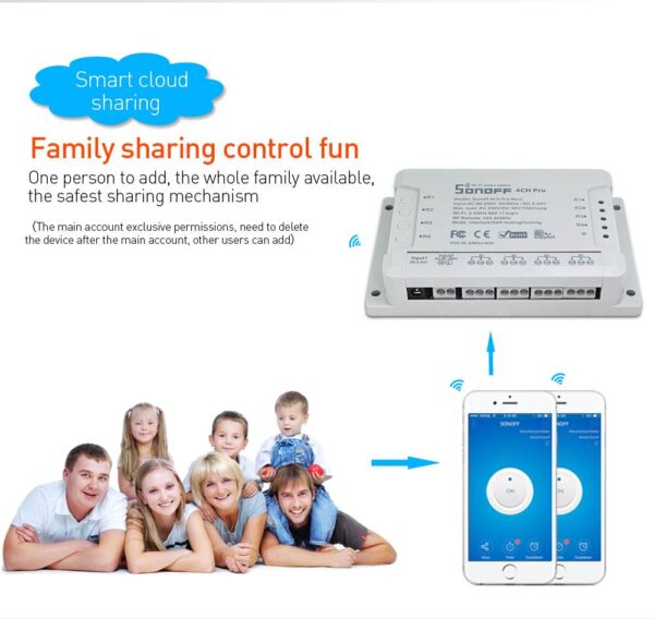 Sonoff 4CH Pro R2 WiFi RF Smart Switch - 505004 - 3D Printing Sonoff Raspberry Pi Arduino Sensor ...