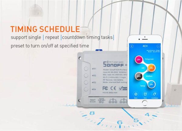 Sonoff 4CH Pro R2 WiFi RF Smart Switch - 505004 - 3D Printing Sonoff Raspberry Pi Arduino Sensor ...