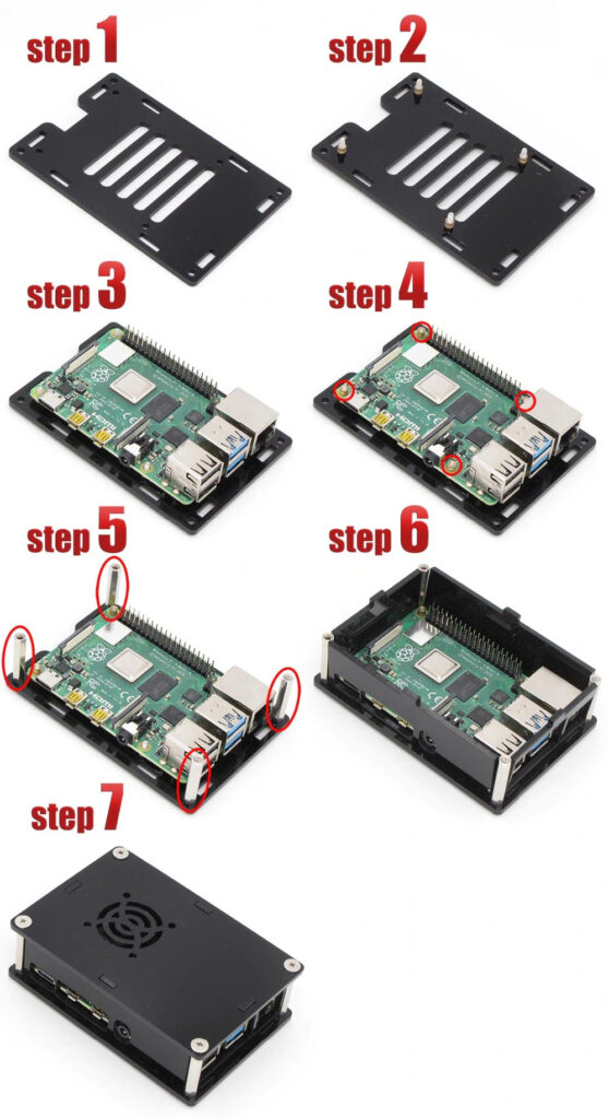 Raspberry Pi 4 Case with Cooling Fan and Heat Sinks - 503021 - 3D Printing Sonoff Raspberry Pi ...